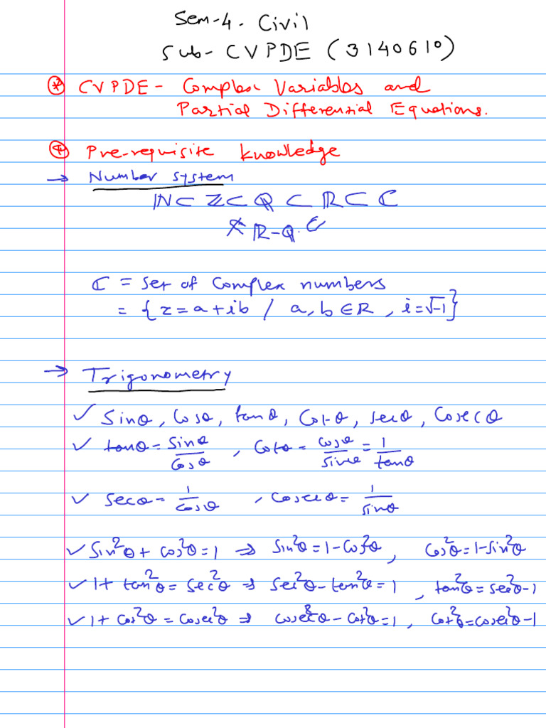 1 Complex Numbers | PDF