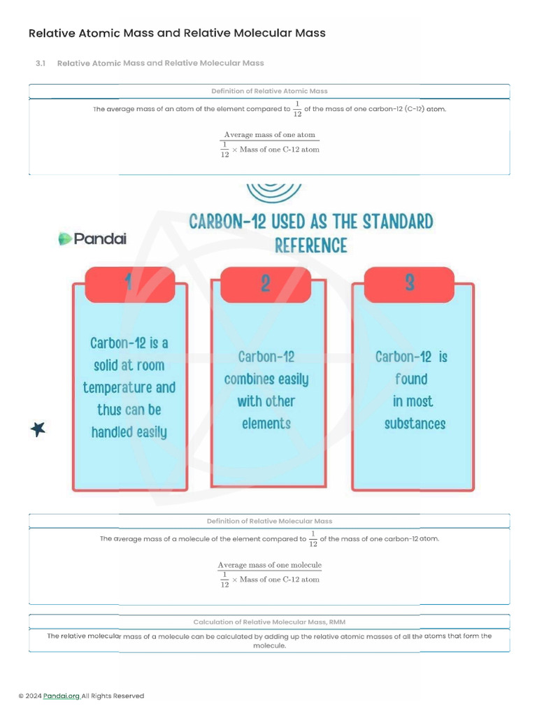 CHAPTER 3 - Mole Concepts, Chemical Formulae and Equations | PDF