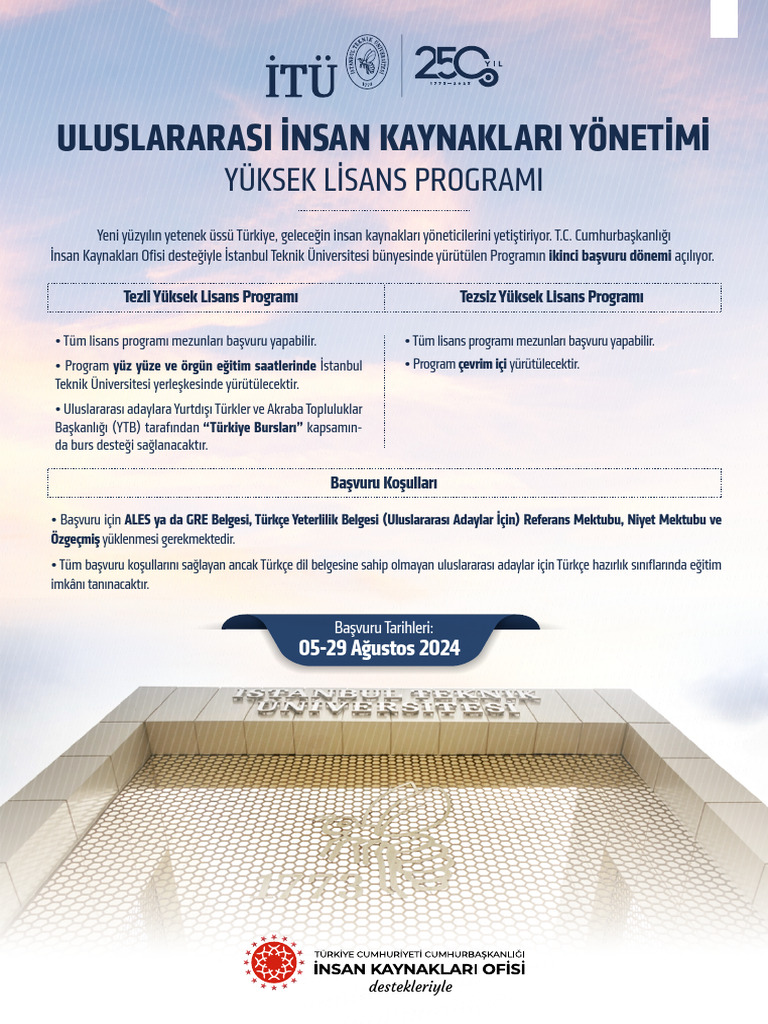 Yüksek Lisans Programi: Uluslararasi İnsan Kaynaklari Yönetimi | PDF