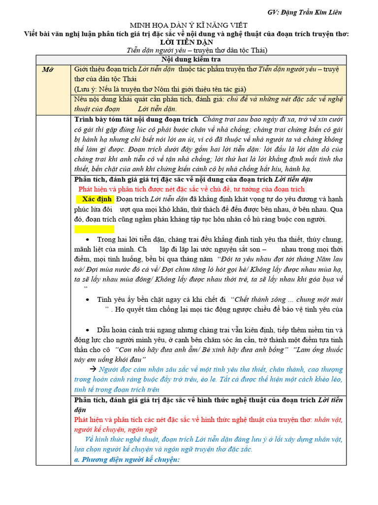 V11.CD3. Minh họa kĩ năng phân tích truyện thơ | PDF