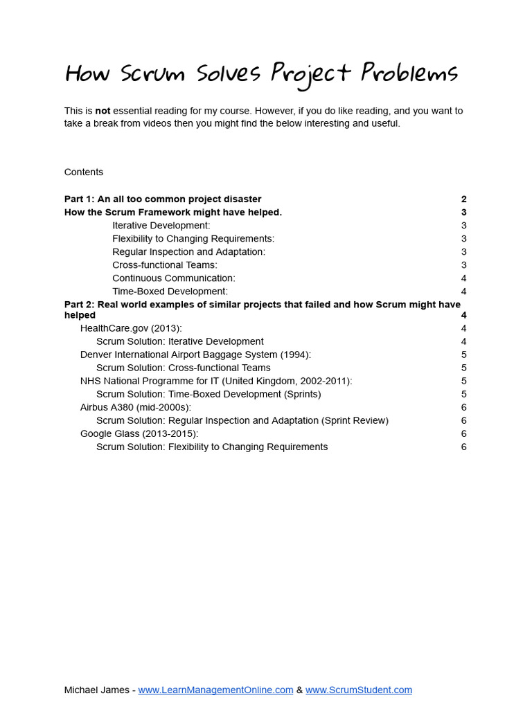 How Scrum Solves Project Problems | PDF | Scrum (Software Development)