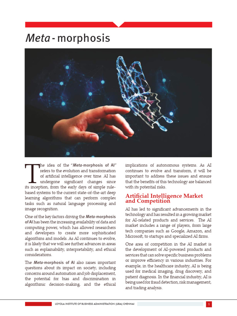 Meta-morphosis of AI at LIBA Chennai | PDF | Artificial Intelligence | Intelligence (AI) & Semantics