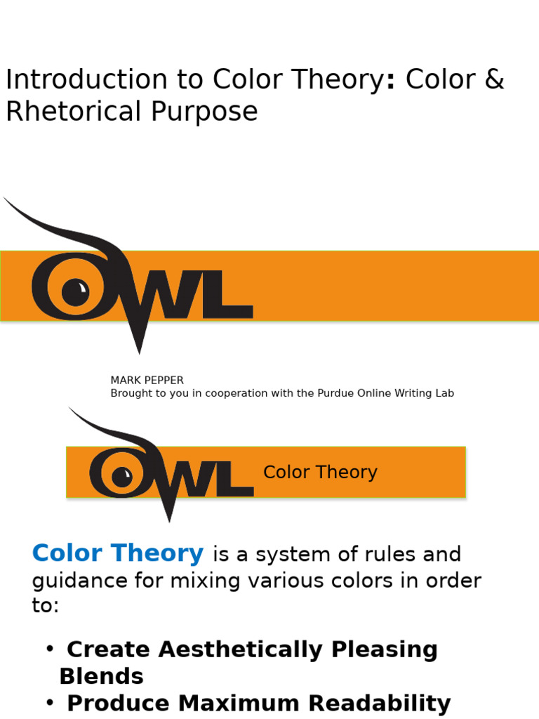 Color Theory Presentation | PDF | Color | Visual Perception