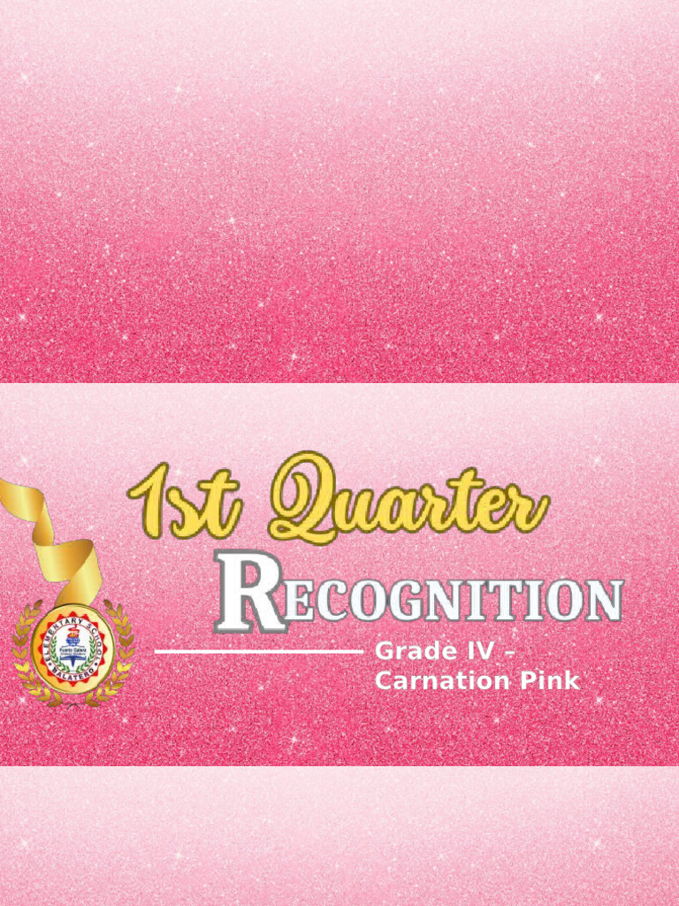 1st Quarter Recognition | PDF