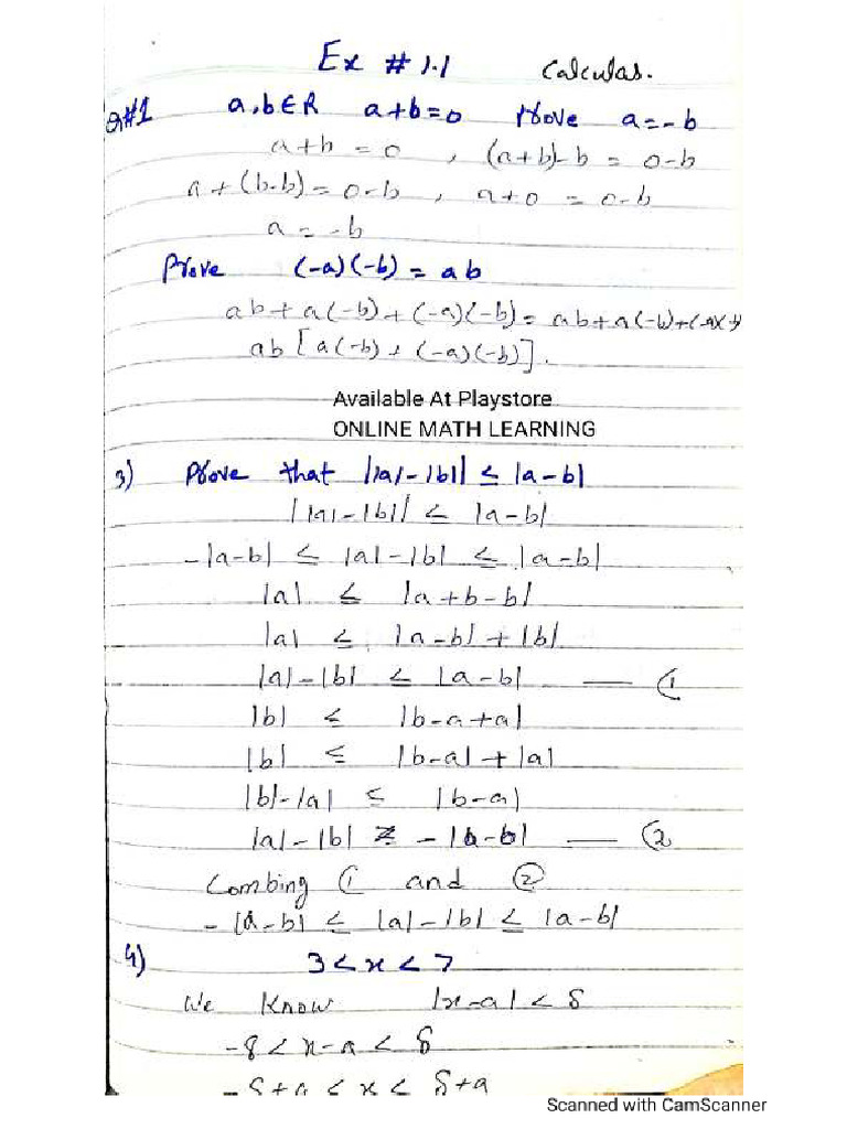 Chapter 1 of Calculus and Analytical Geometry | PDF