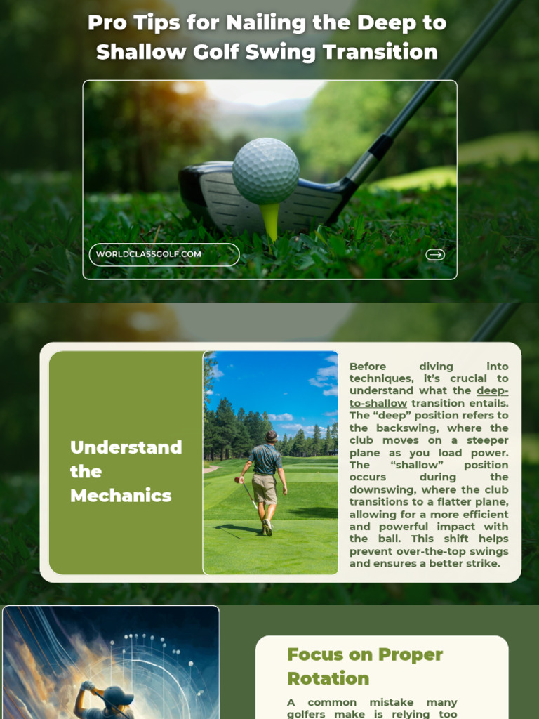 Pro Tips For Nailing The Deep To Shallow Golf Swing Transition | PDF