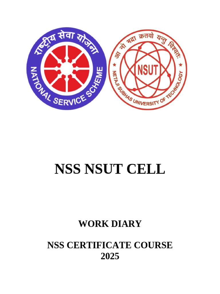 NSS Work Diary Format | PDF