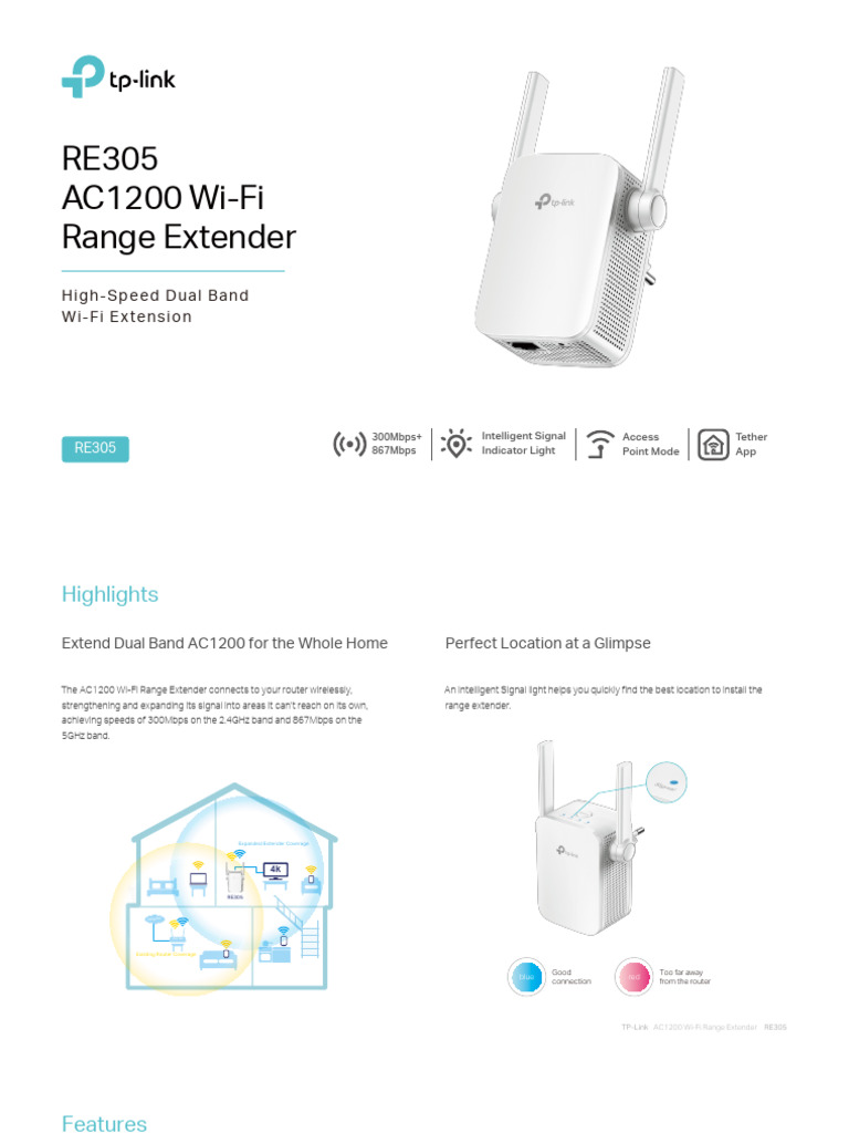 RE305 1.0-Datasheet | PDF | Wi Fi | Ieee 802.11