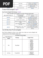 Curriculum Root Word Spect | PDF