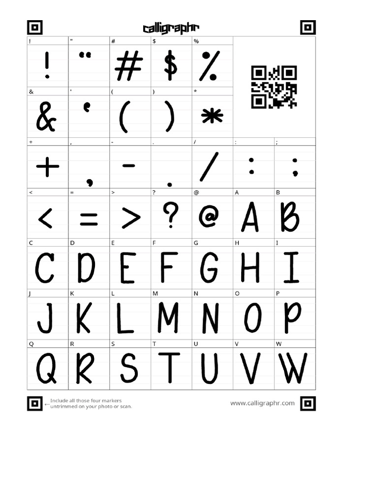 Calligraphr-Template 1 | PDF