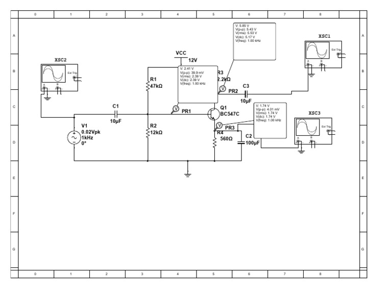 Voltage Divider Bias Transistor Circuit Multisim | PDF | Electricity | Electromagnetism