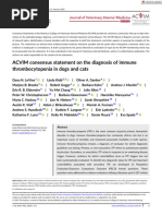 ACVIM Consensus Statement On Diagnosis and Managem | PDF | Urination ...