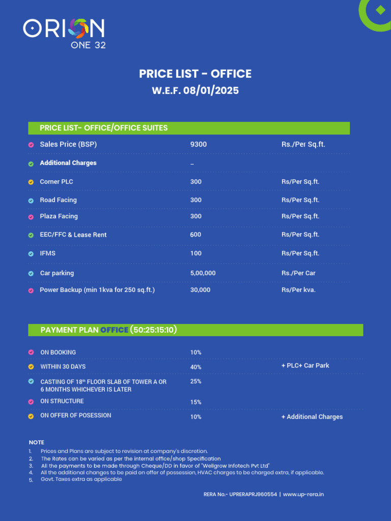 Price List Office JAN 2025 | PDF