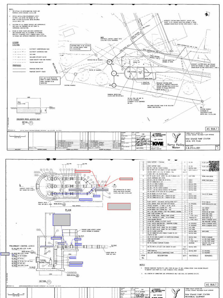 Existing Drawings Marked Up For IPS Prelim Calc 26 Sept | PDF ...