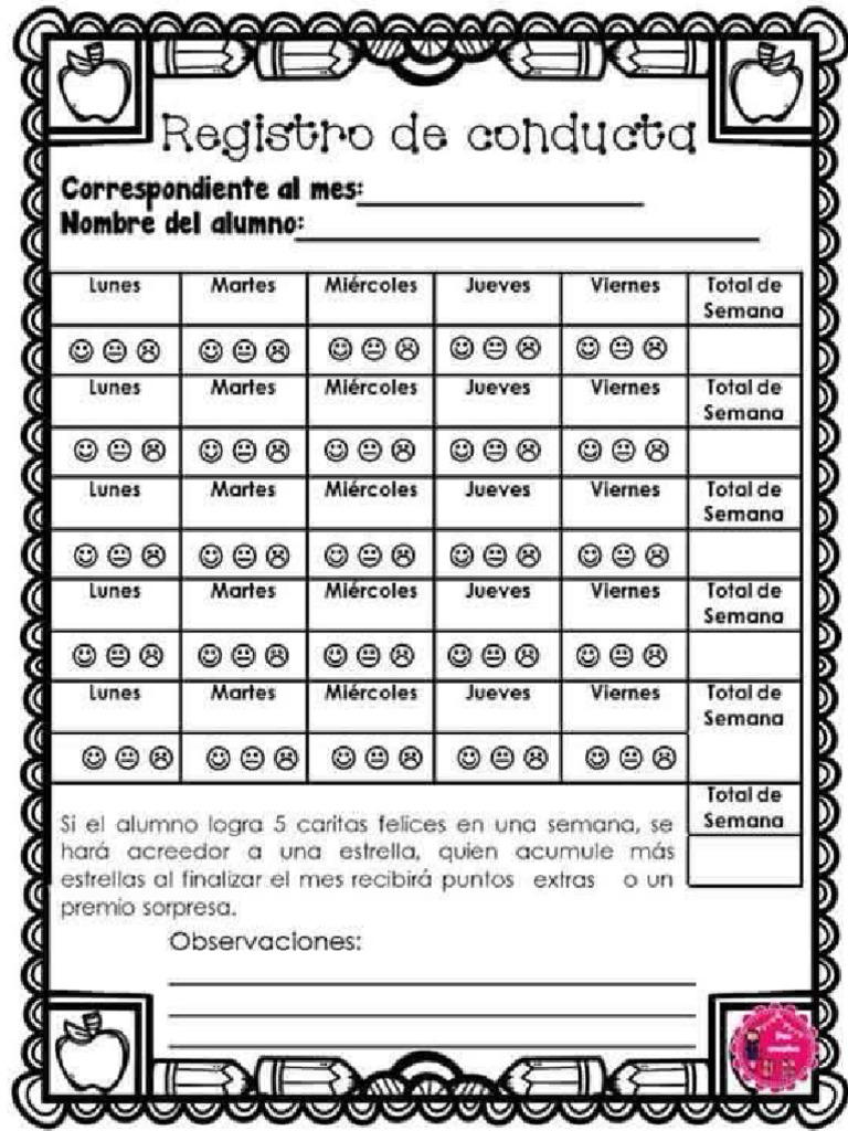 Registro Conducta | PDF