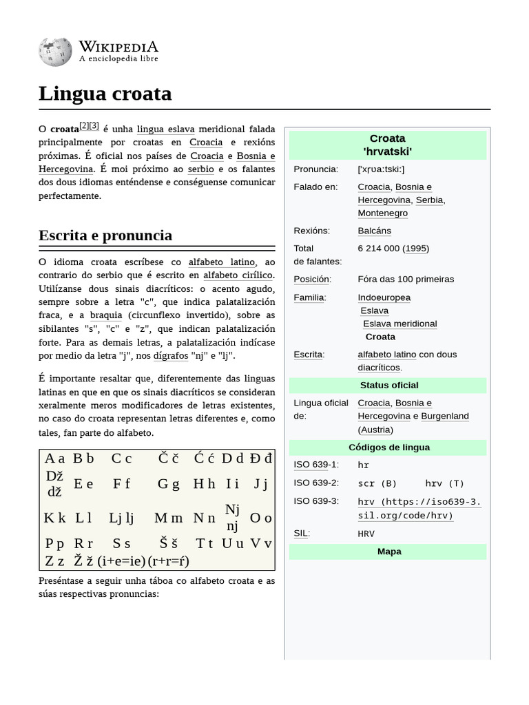 Lingua Croata | PDF