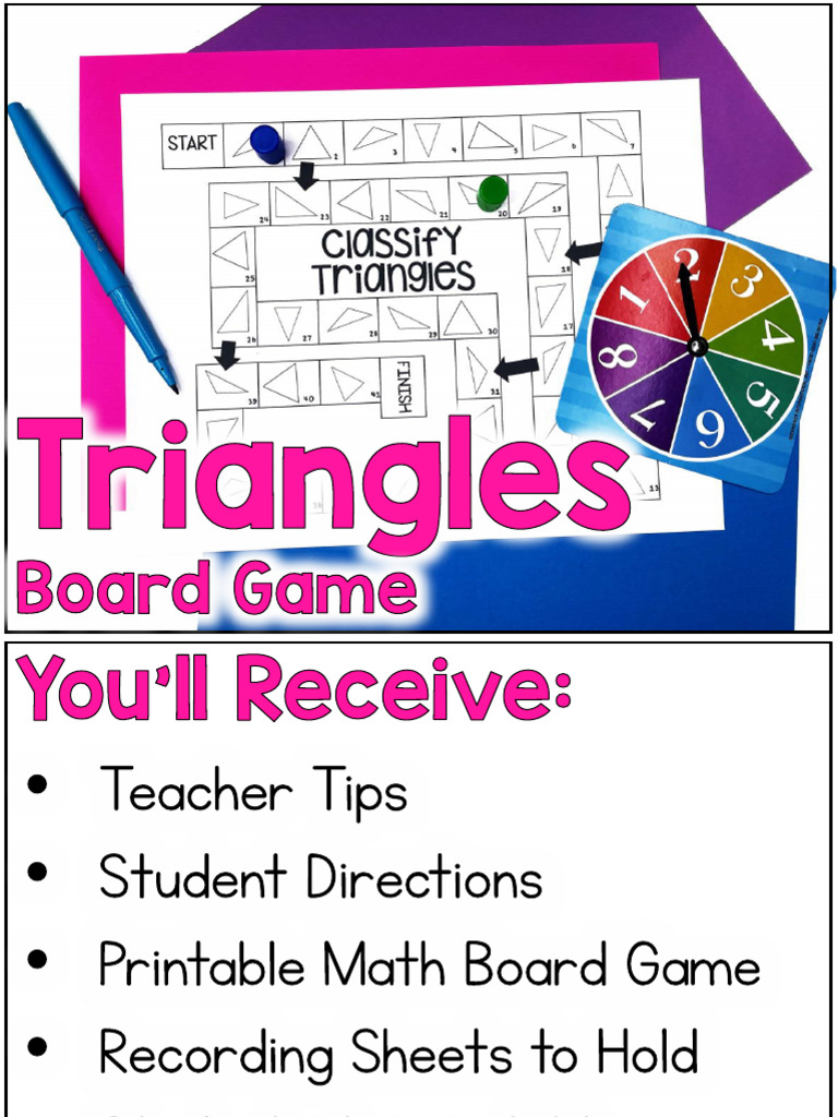 ClassifyingTrianglesActivityTypesofTrianglesGame5thGradeMathCenter 1 ...