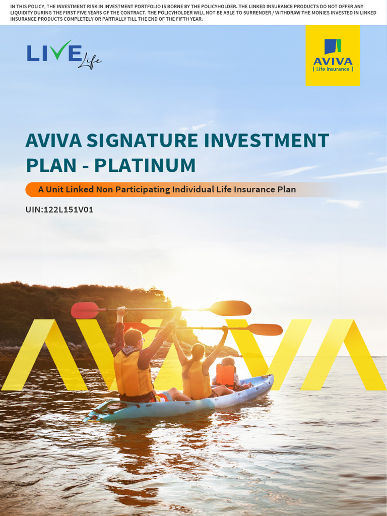 Aviva Signature Investment Plan - Platinum | PDF | Insurance | Life ...
