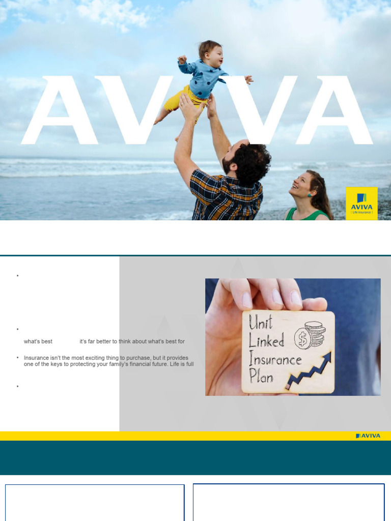 Aviva Signature Investment Plan Overview | PDF | Insurance | Financial ...