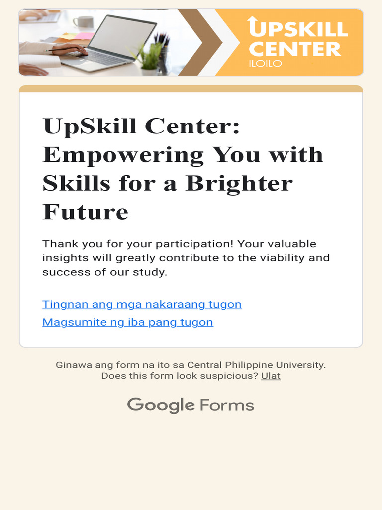 UpSkill Center Empowering You With Skills For A Brighter Future | PDF
