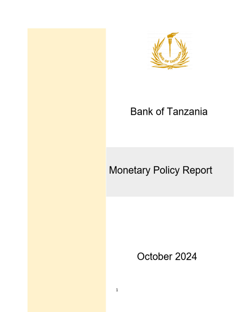 Monetary Policy Report - October 2024 | PDF | Monetary Policy | Inflation