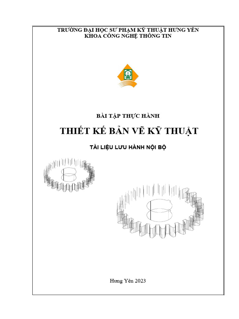 Bai Tap TH Thiet Ke Ban Ve Ky Thuat - 2023 | PDF