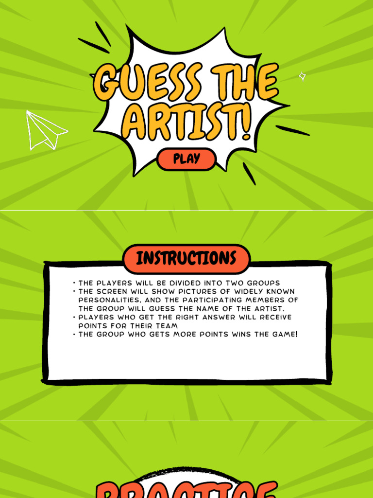 Guess The Artist Part 1 | PDF