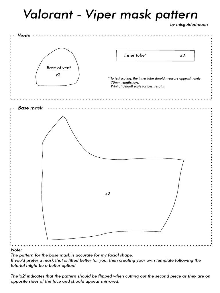 Viper Mask Pattern | PDF