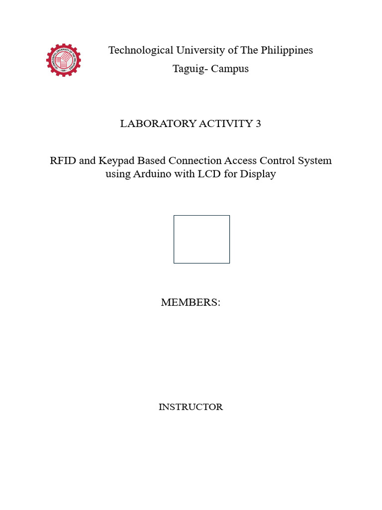 Rfid And Keypad Based Connection Access Control System Using Arduino With Lcd For Display Pdf