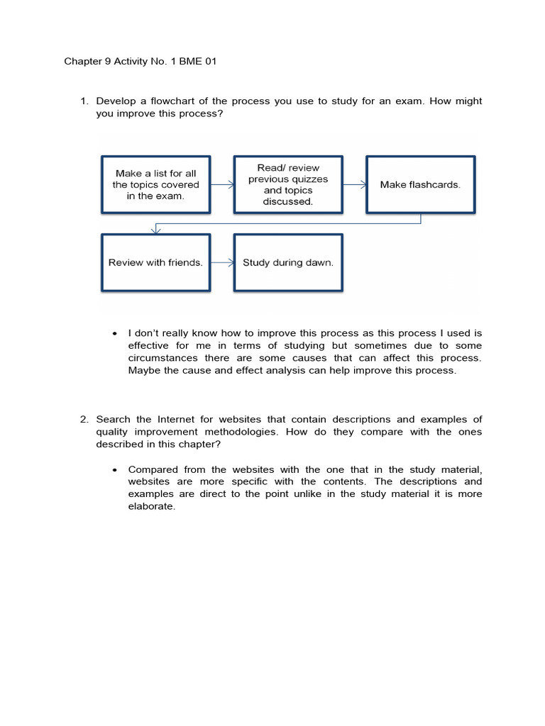 Chapter 9 Activity No. 1 BME 01 2 | PDF