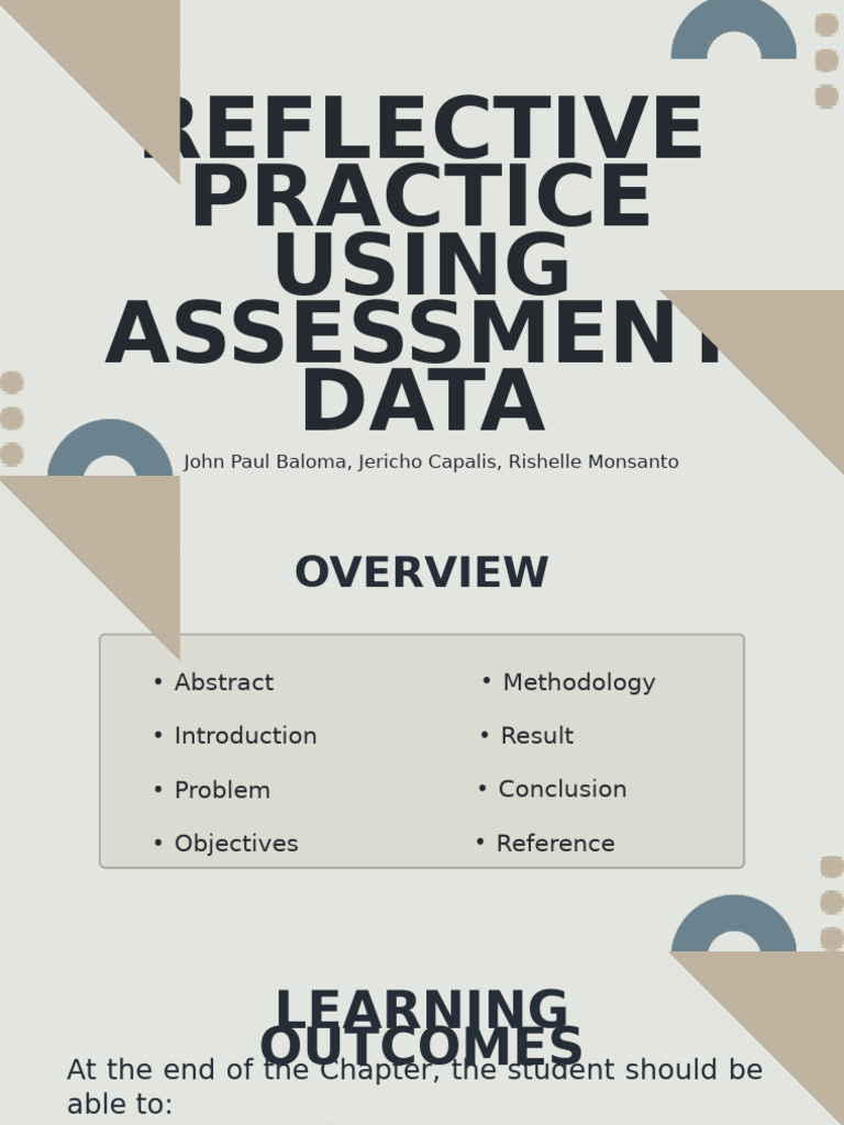 Reflective Practice Using Assessment Data | PDF | Reflective Practice | Teachers