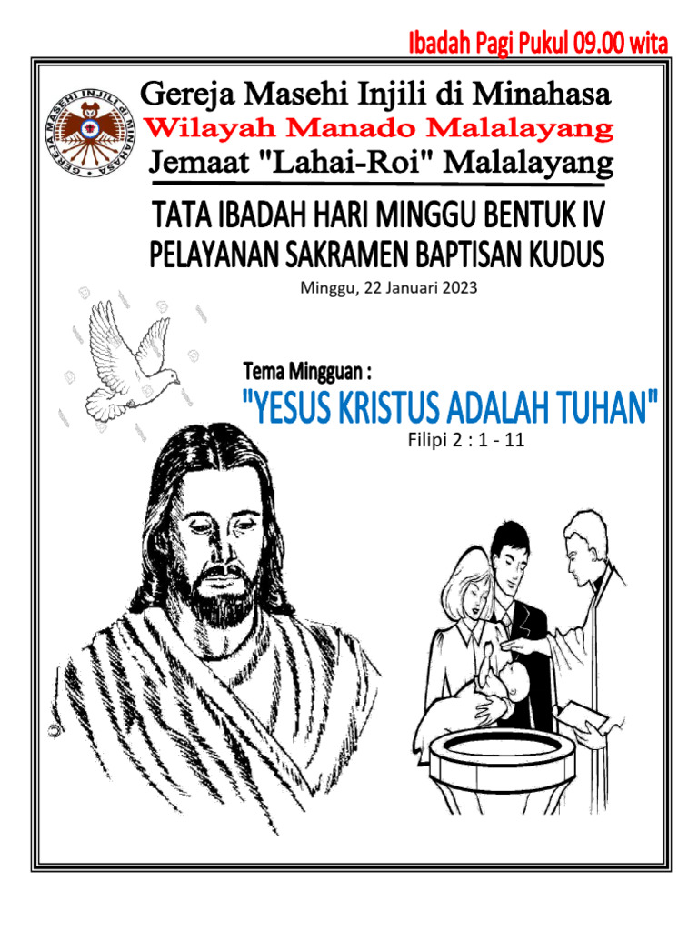 Ibadah Baptisan Anak dalam Kristus | PDF