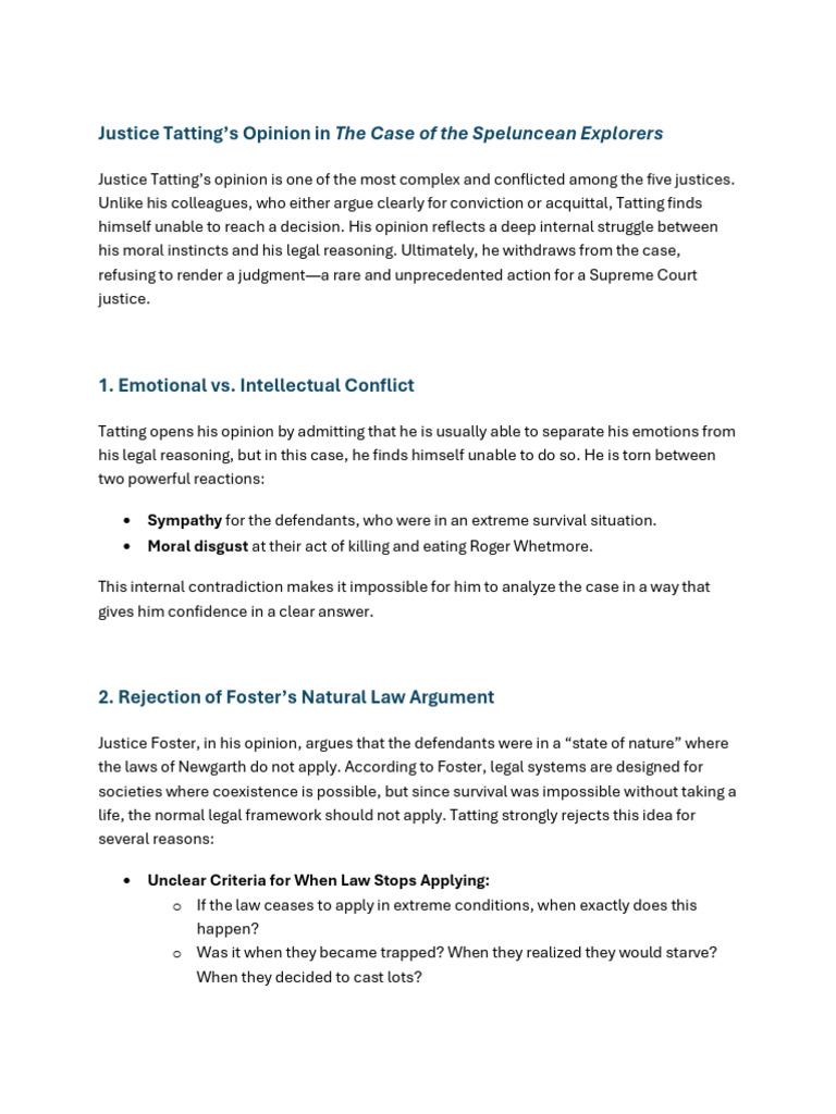Case of Spelancean Explolers | PDF | Public Law | Justice