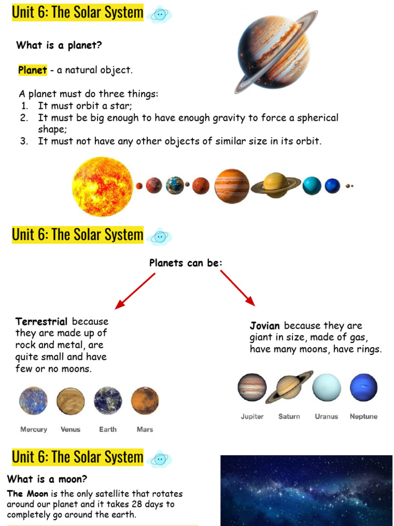Solar System Overview for Grade 3 | PDF