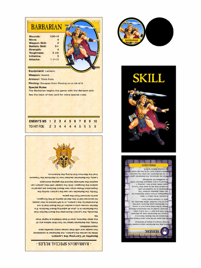 Barbarian Cards (Rev 2.0) ALL | PDF