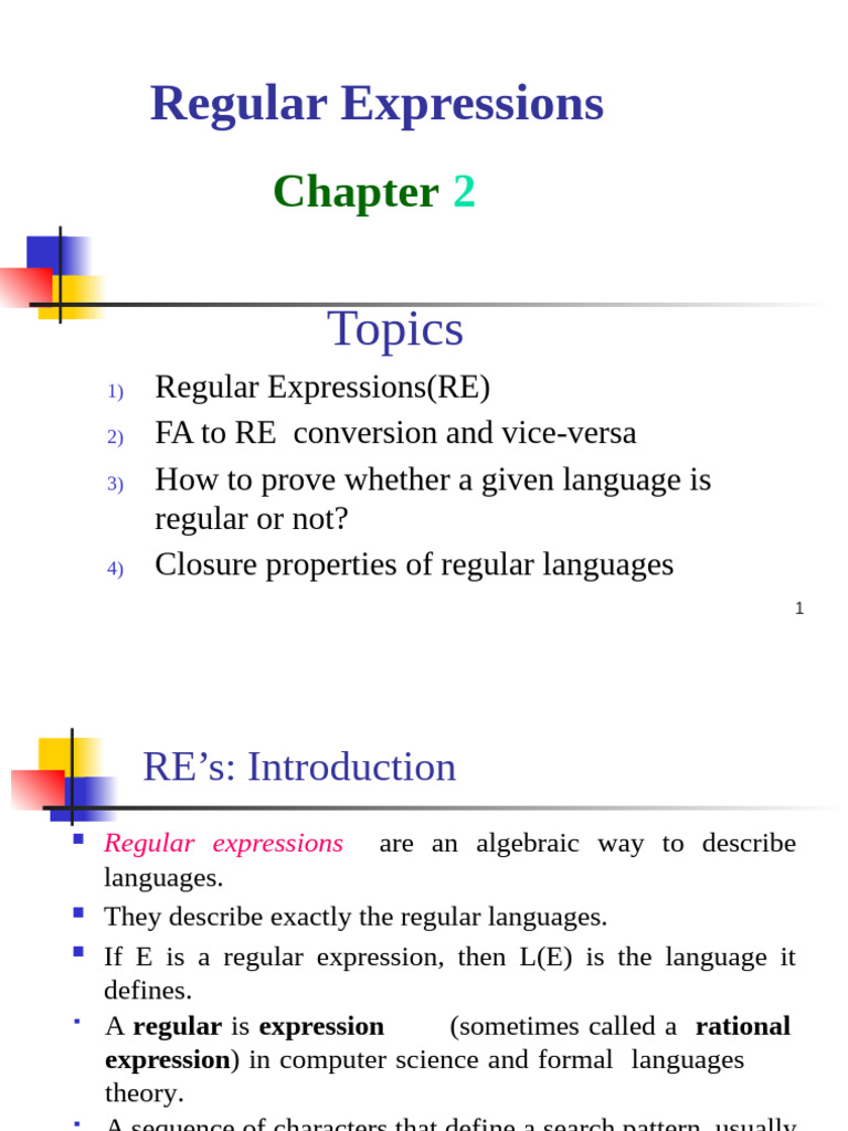 Chapter 2 RegularExpressions | PDF | Regular Expression | String (Computer Science)