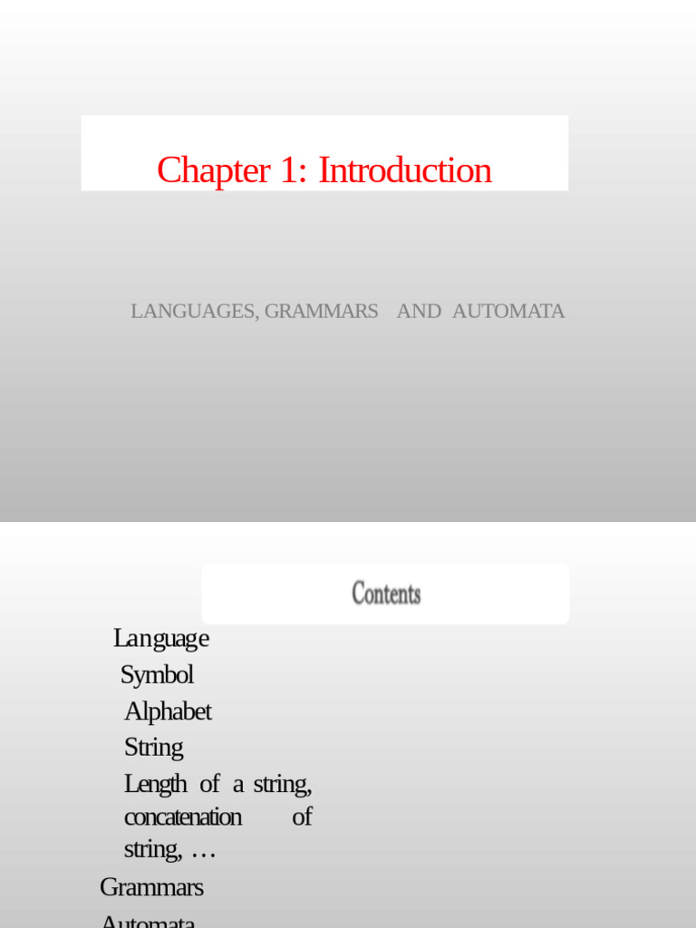 Lecture 1 - Chapter 1-Introduction | PDF | Automata Theory | Models Of Computation