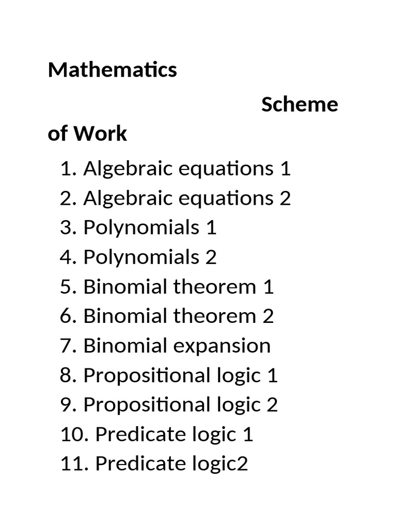 FURTHERMATHEMATICS SSS2 Real Note | PDF | Factorization | Polynomial