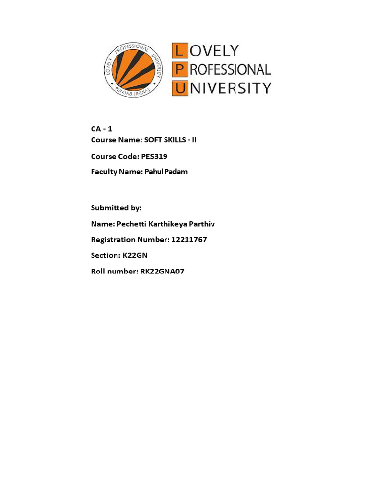 Front Page Pes319 | PDF