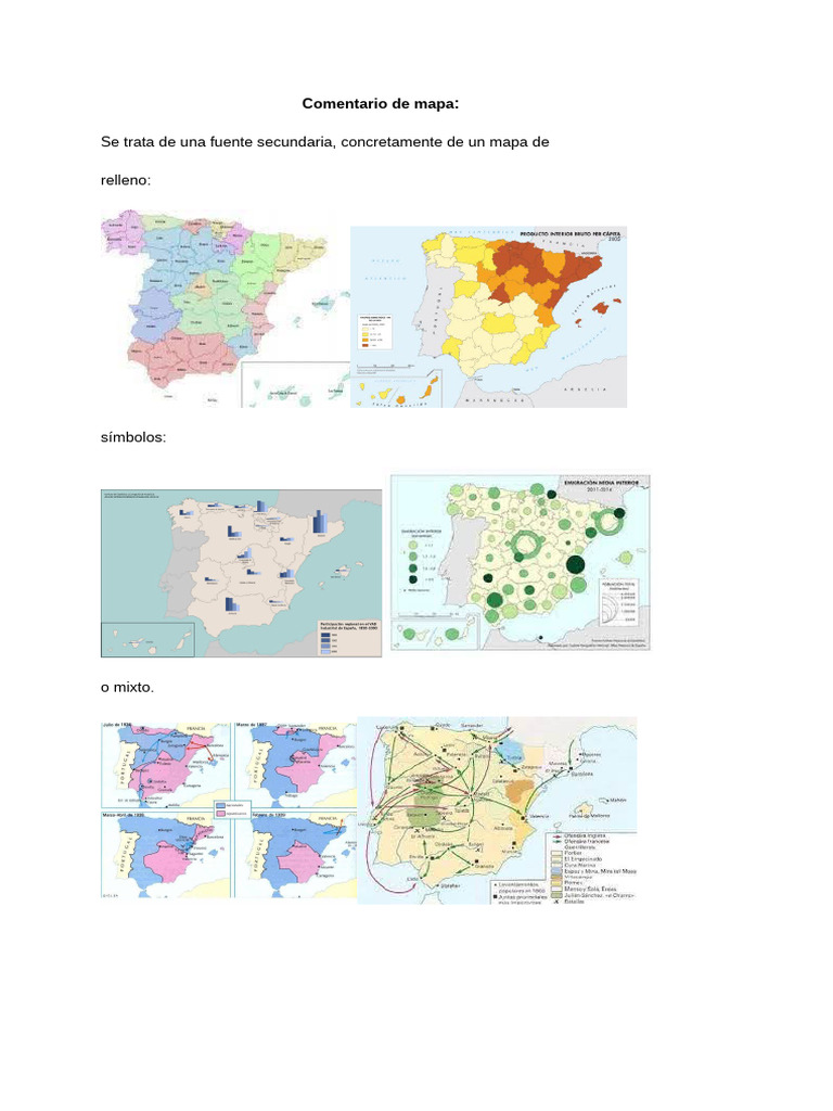 Comentario de Mapa | PDF