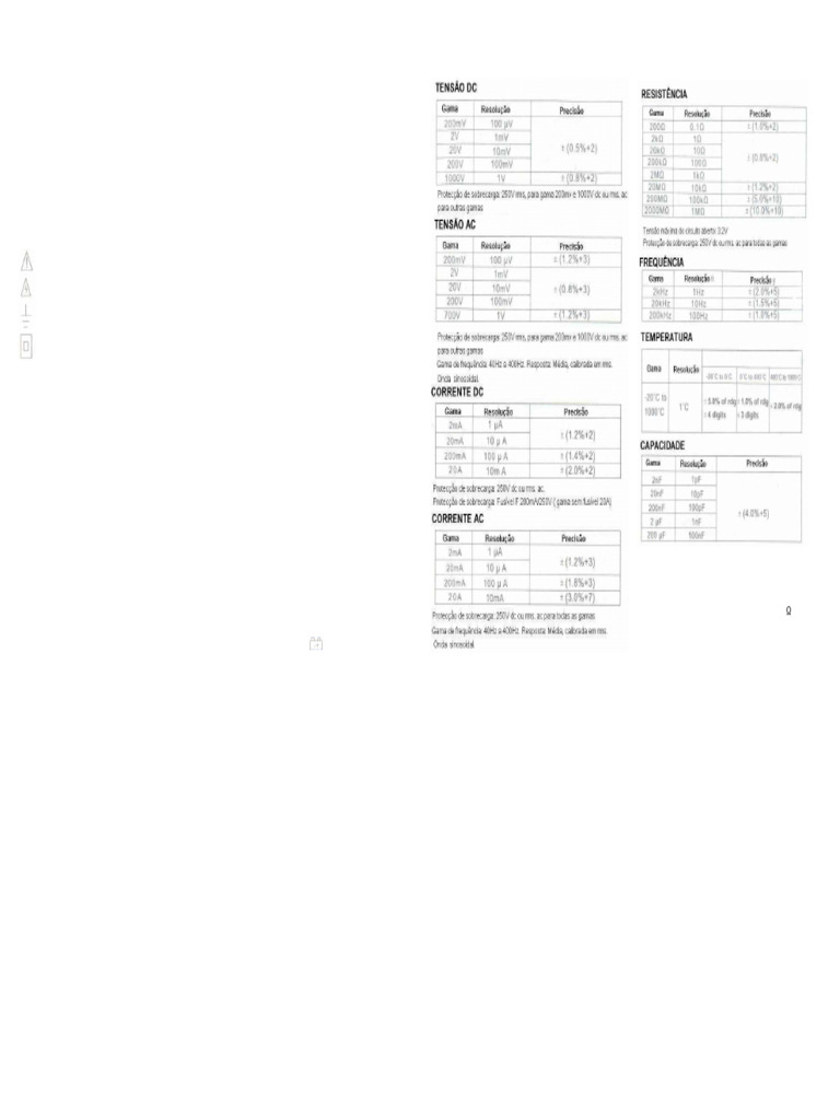 AM1001 Manual Voltimetro | PDF | Rede elétrica | Diodo