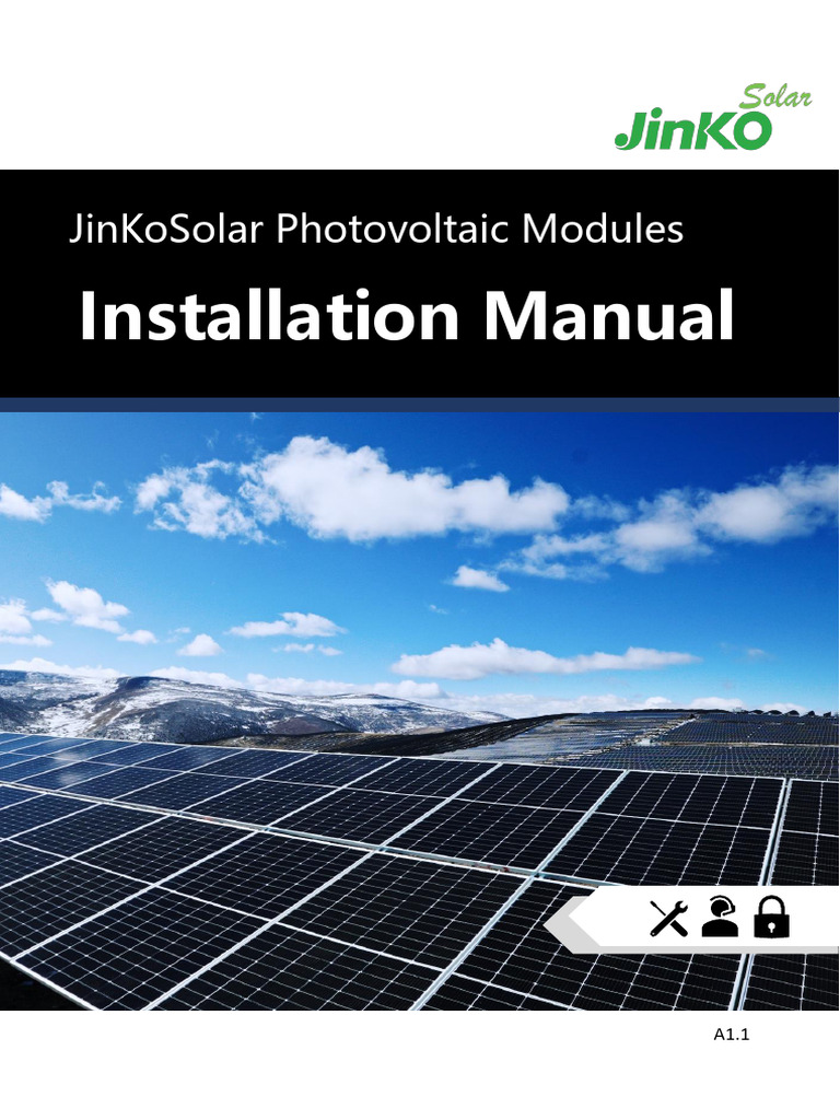 JinKoSolar PV Modules Installation Guide | PDF | Electrical Connector | Solar Panel