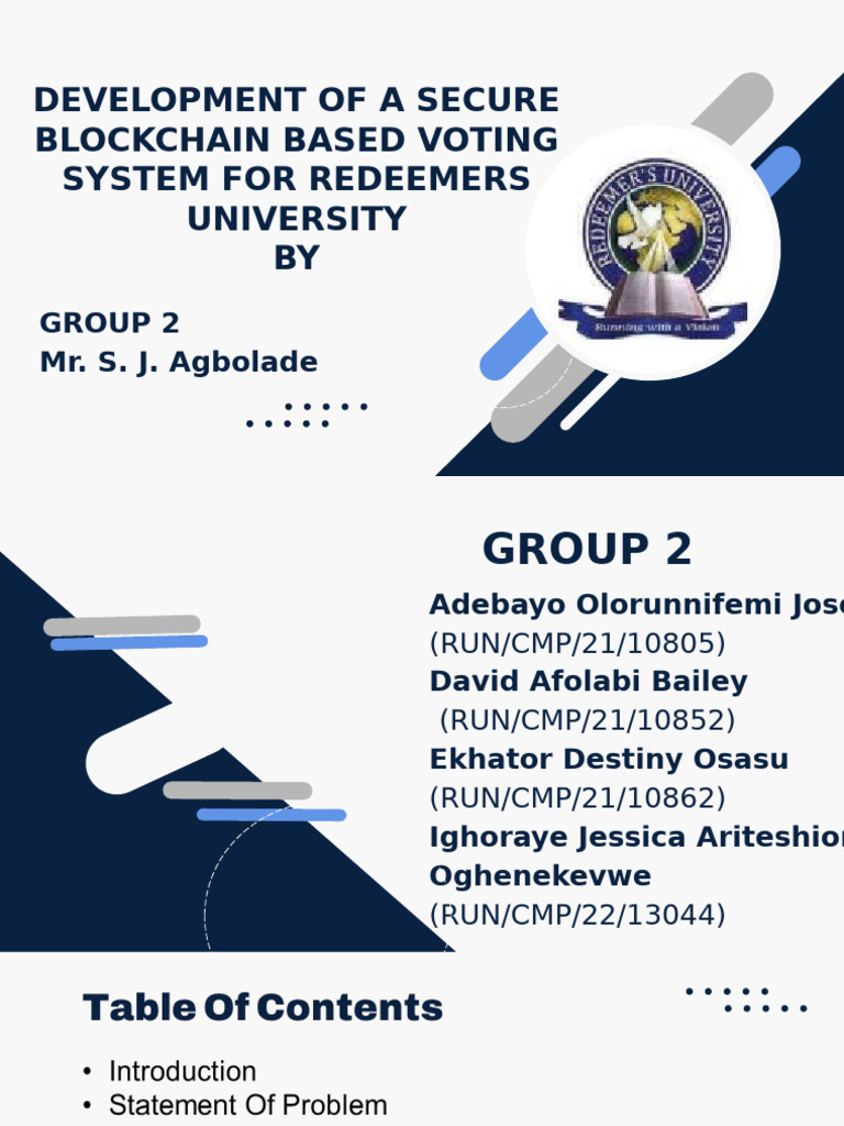 Electronic Voting System Using Blockchain | PDF | Electronic Voting ...