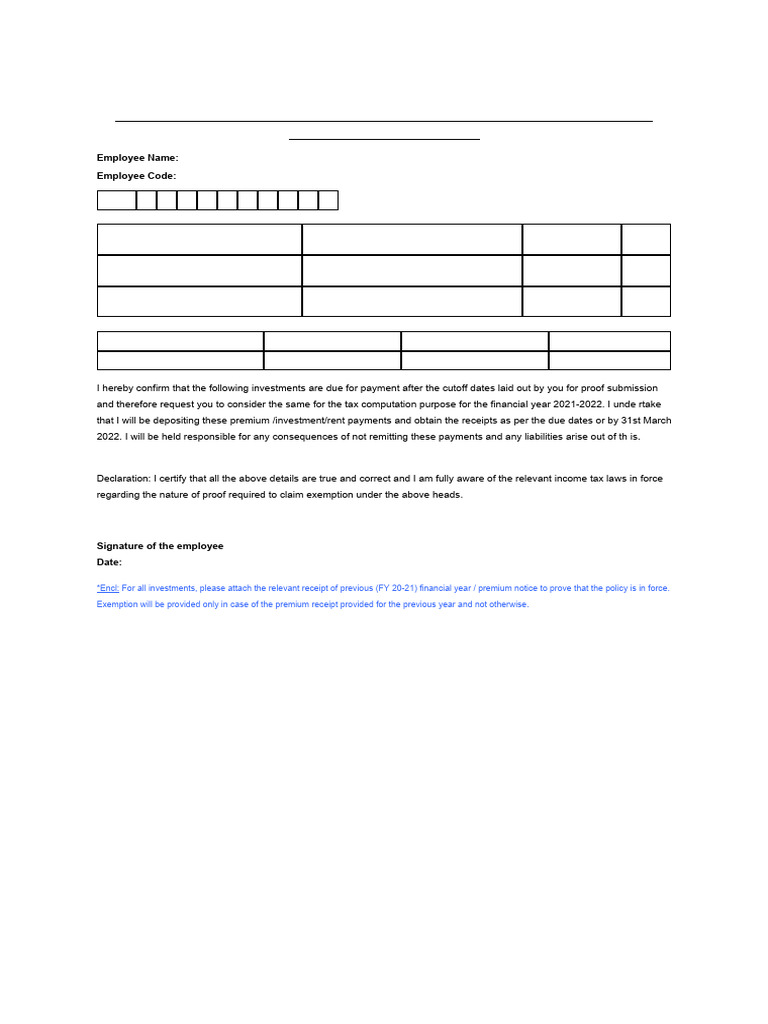 Tax Proof Forms (1) | PDF