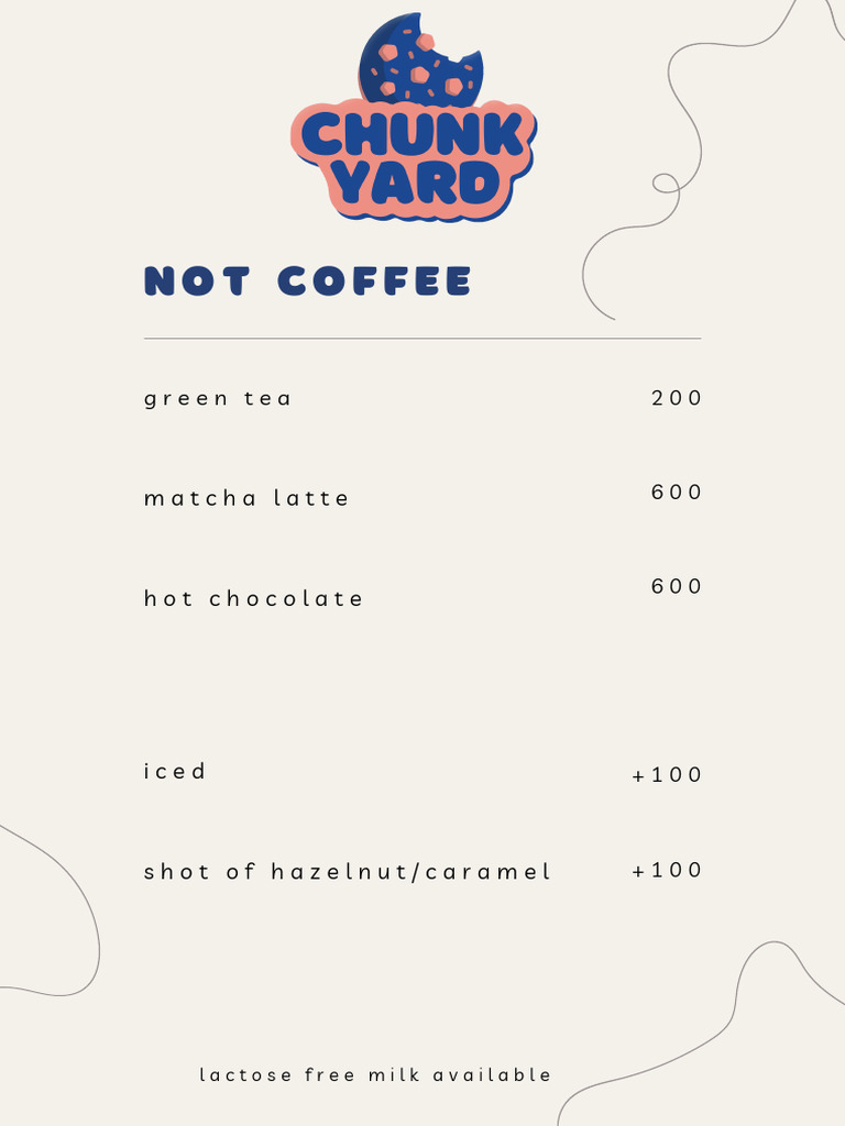Non-Coffee Beverage Menu Options | PDF