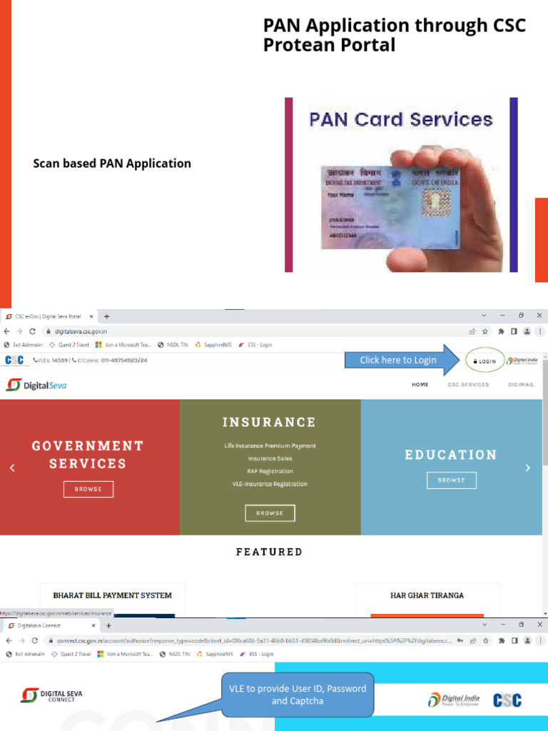 CSC - Protean (NSDL) PAN PPT - V2.0 | PDF | Cyberwarfare | Security