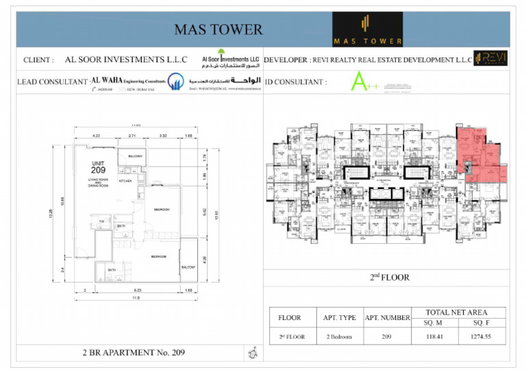 Flat 209 Layout | PDF