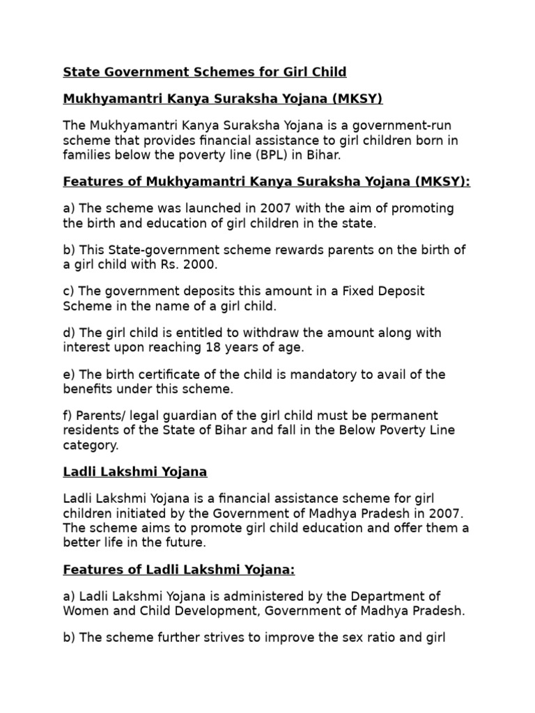 State Government Schemes For G | PDF | Economies | Government Finances