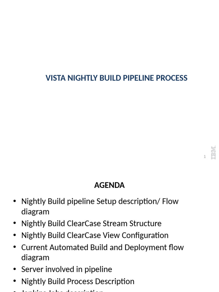 Nightly Build Pipelinev1.1 | PDF | Server (Computing) | Information Technology