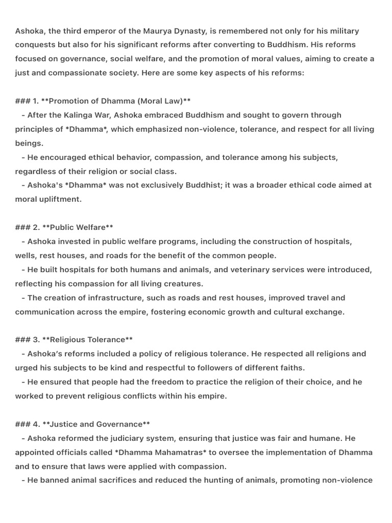 Ashoka, The Third Emperor of The Maurya Dynasty, Is Remembered Not 3 ...